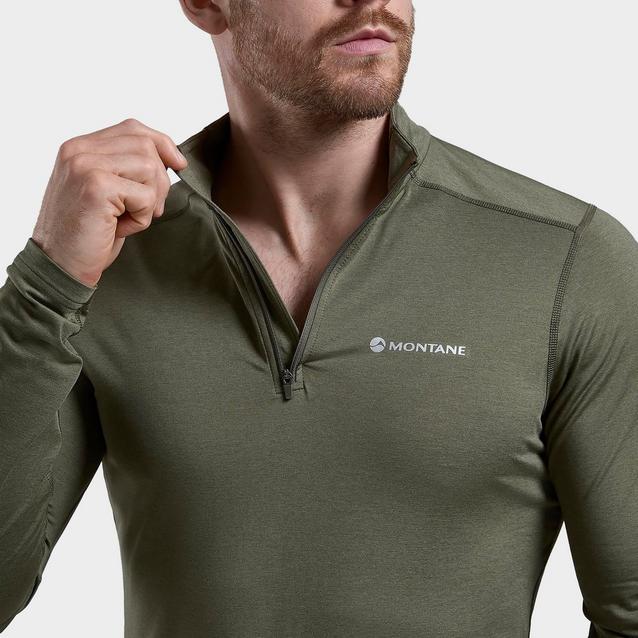 Montane Men's Dart XT Thermal Zip Neck Long Sleeved Top | GO Outdoors