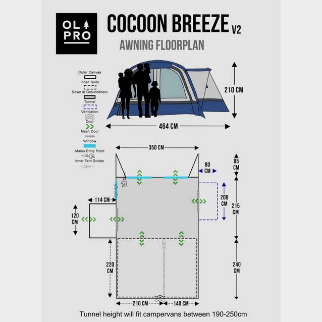 OLPRO Cocoon Breeze® V2 Campervan Awning | GO Outdoors