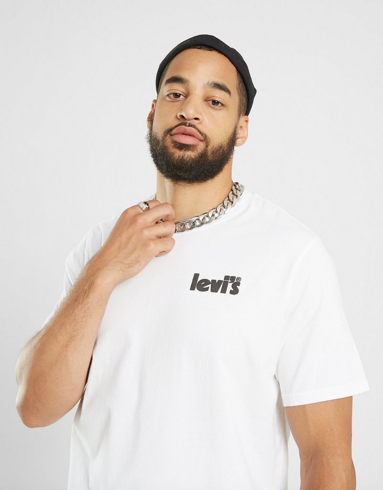 LEVI'S SS RELAXED FIT TEE 16143-0727 | kolor Biały Męskie Ubrania w JD ...