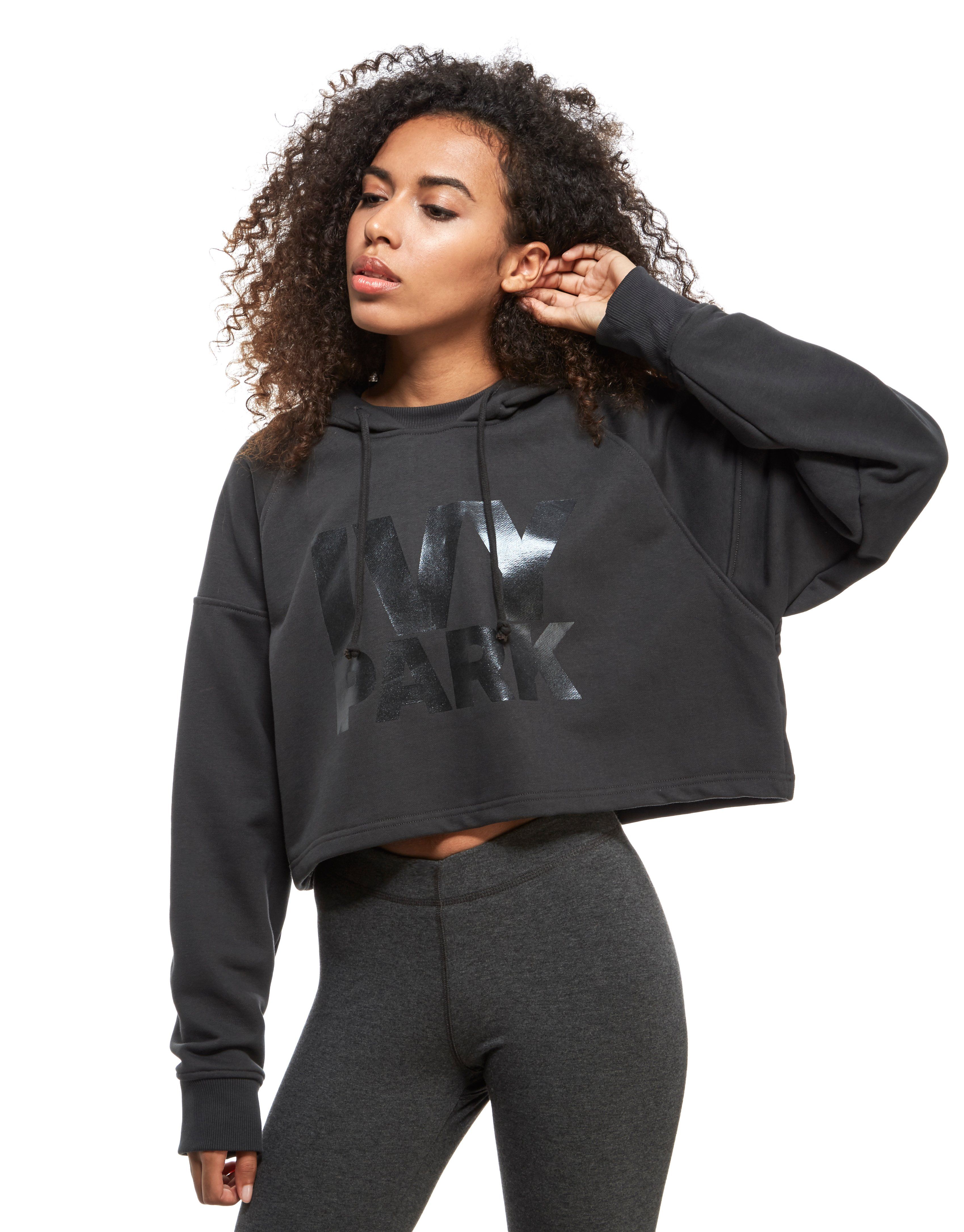IVY PARK Washed Logo Crop Hoodie | JD Sports