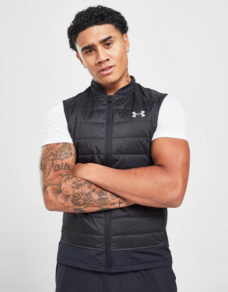 UNDER ARMOUR PRZEJŚCIOWA RUN INSULATED GILET 1364790-001 | kolor Czarny ...