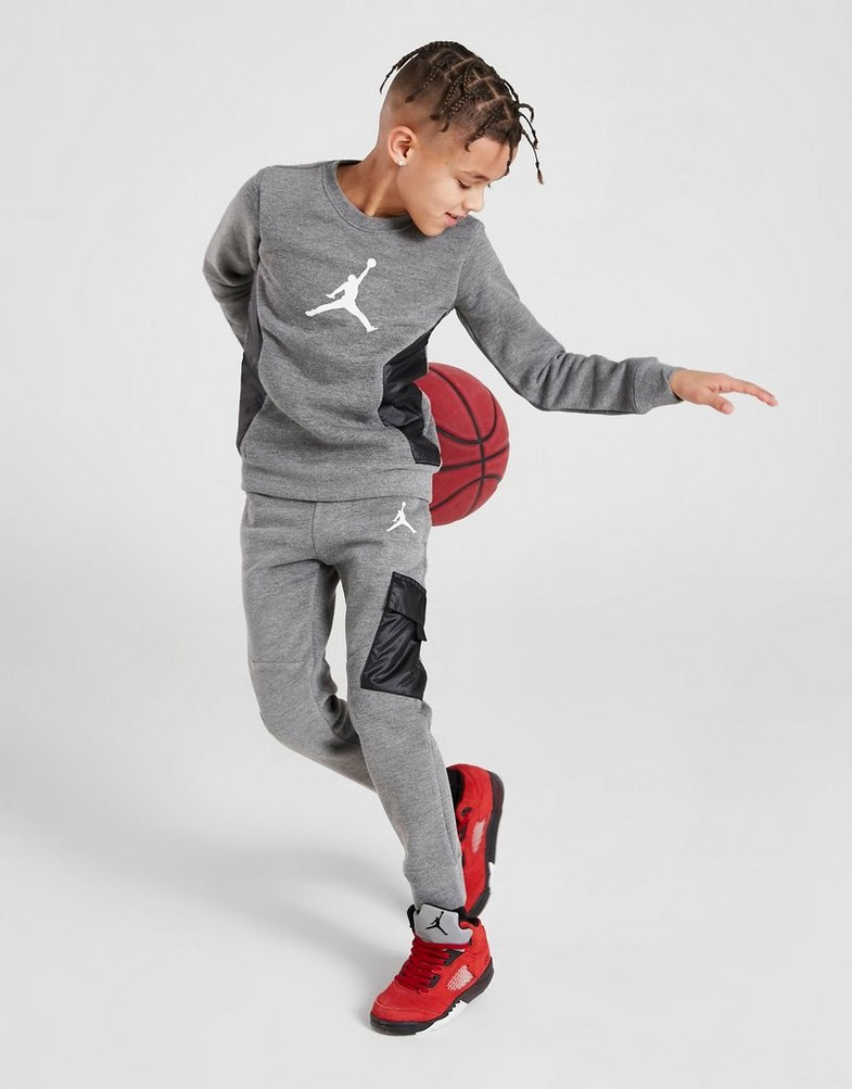 Treninguri JORDAN TRENING JUMPMAN CARGO CREW TRACKSUIT CHILDREN ...