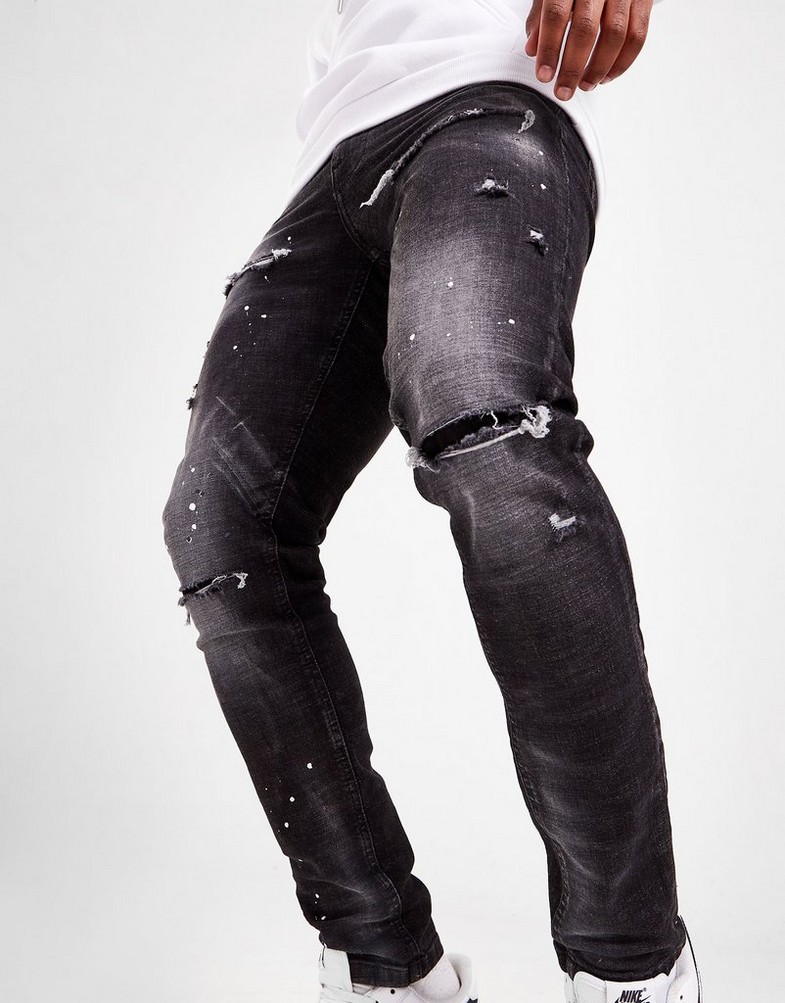 Pantaloni SUPPLY & DEMAND PANTALONI TRIGGER JEANS SUPTM15852 • Negru ...