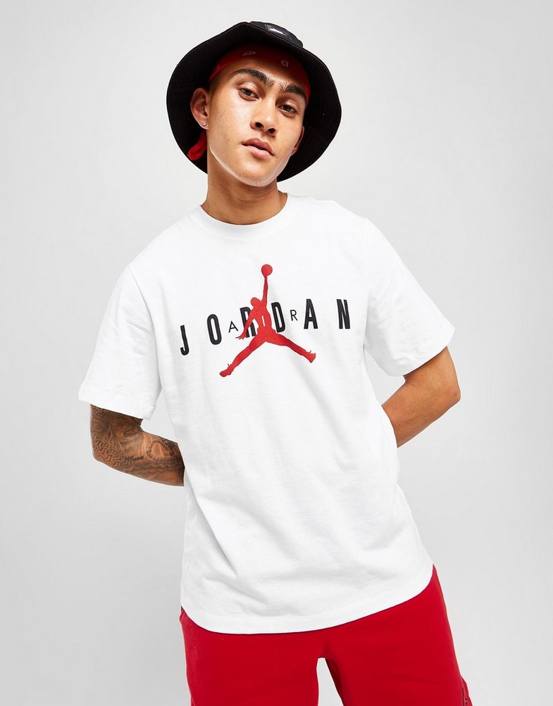Tricouri JORDAN TRICOU JORDAN AIR WORDMARK CK4212-103 • Bărbați • Alb ...