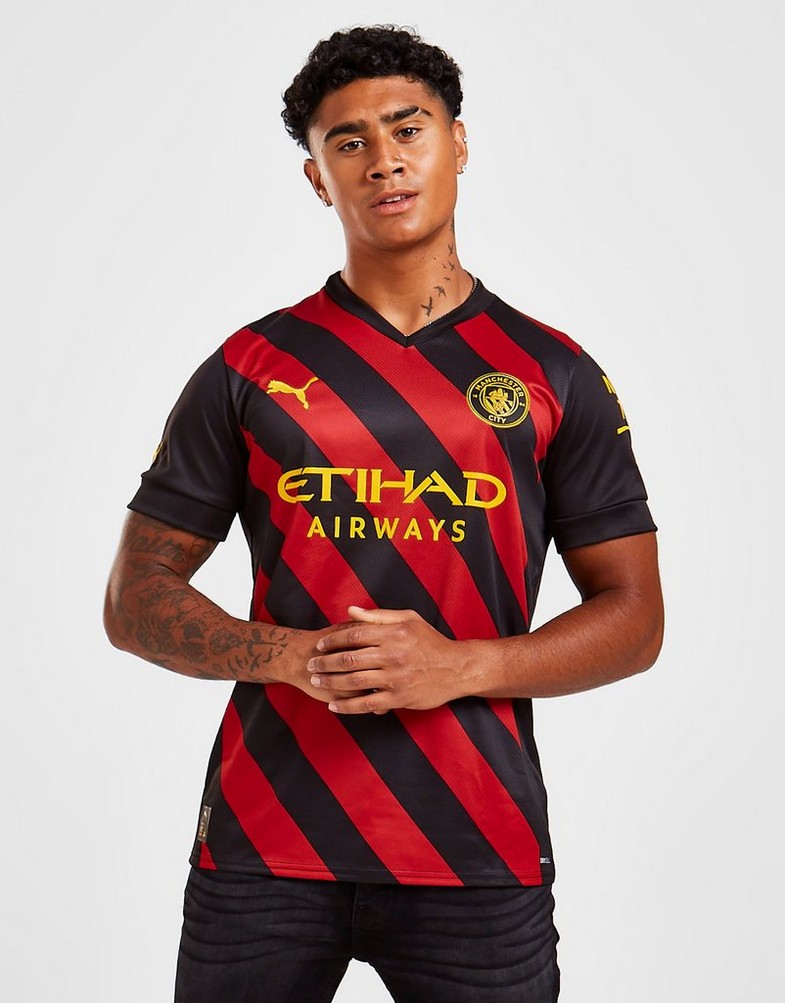 PUMA KRÓTKI RĘKAW MANCHESTER CITY FC 2022/23 AWAY SHIRT 76572202 ...