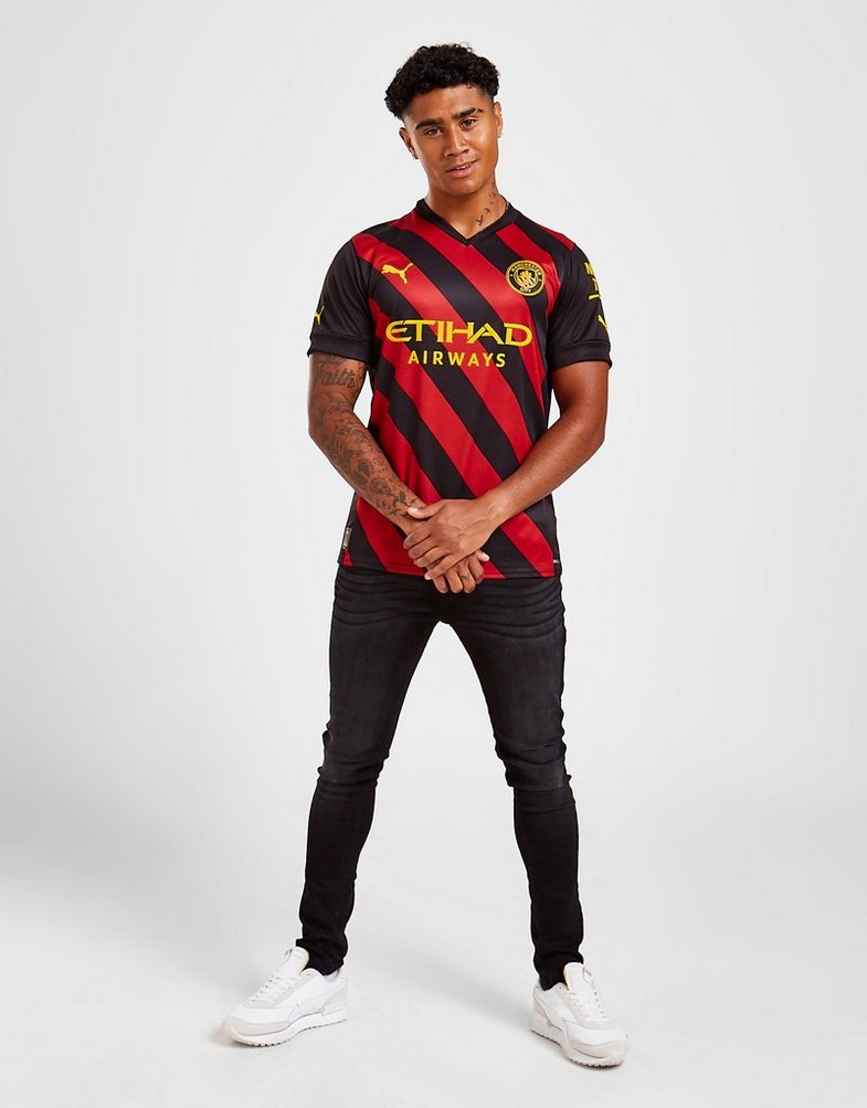 PUMA KRÓTKI RĘKAW MANCHESTER CITY FC 2022/23 AWAY SHIRT 76572202 ...