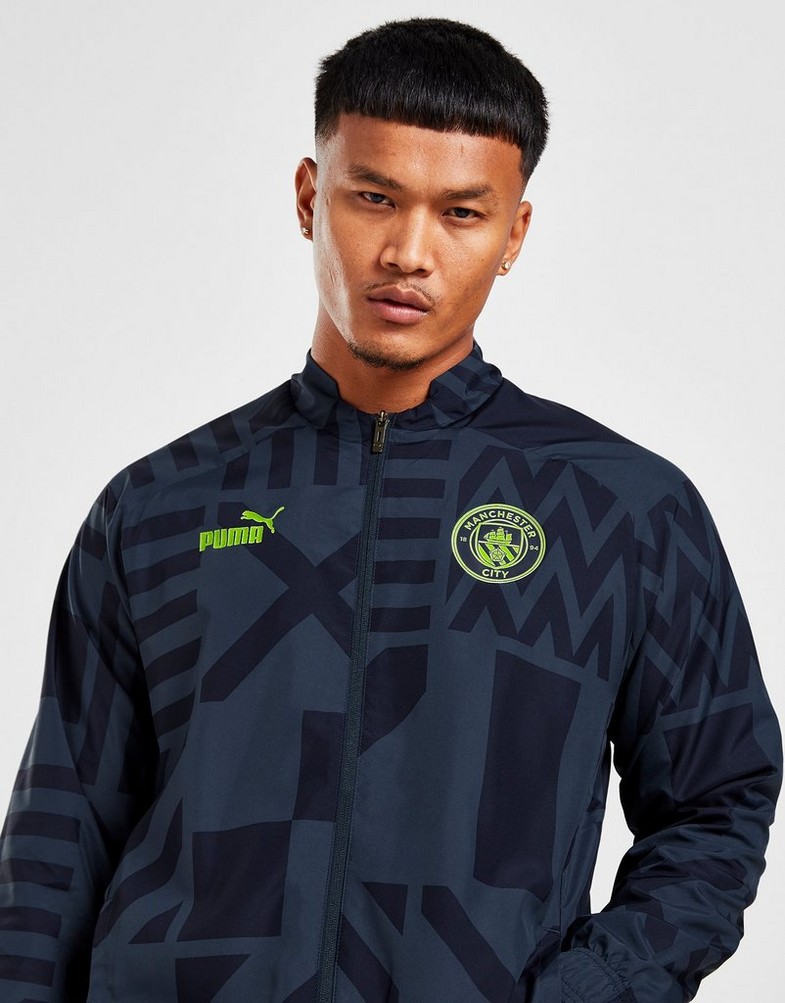 PUMA KRÓTKI RĘKAW MANCHESTER CITY FC PRE MATCH JACKET 76778006 | kolor ...