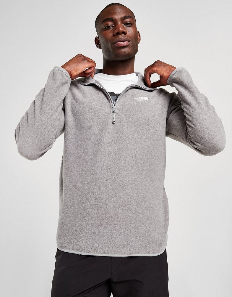 THE NORTH FACE ZWYKŁA GLACIER 1/4 ZIP TOP NF0A5IHPDYY1 | kolor Szary ...