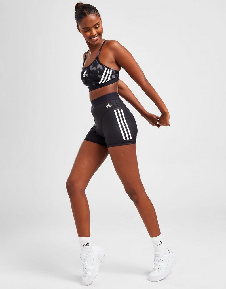 ADIDAS SZORTY GLAM 3S 3" SHT BLK HM8046 | kolor Czarny Damskie Ubrania w JD Sports