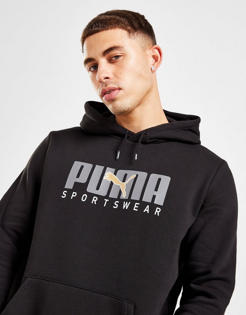 PUMA BLUZA Z KAPTUREM CORE 67488201 | kolor Czarny Męskie Ubrania w JD ...