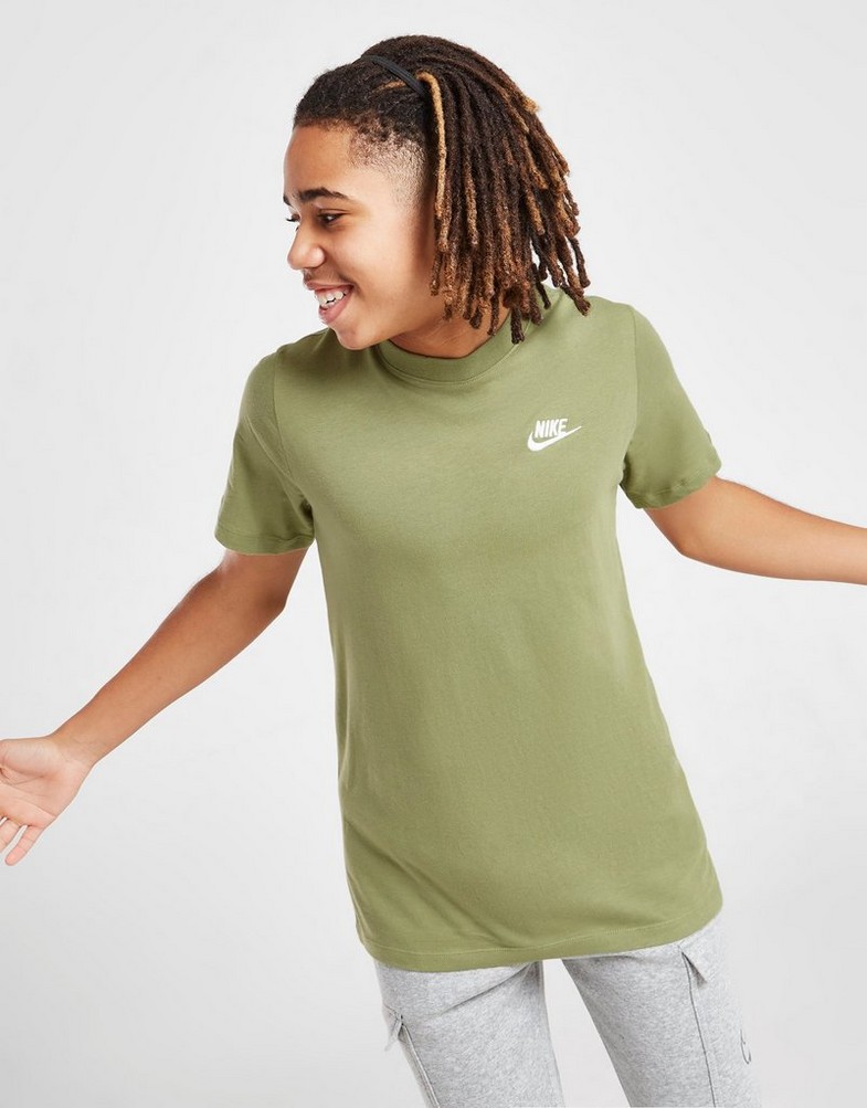Tricouri NIKE TRICOU NIKE SPORTSWEAR BOY AR5254-334 • Verde • Copii ...