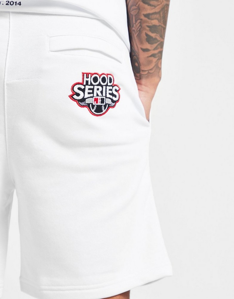 Pantaloni scurți HOODRICH PANTALONI SCURȚI STADIUM SHRT WHT/RED HR ...