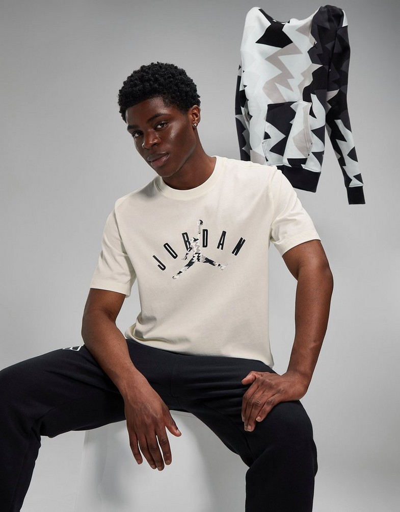 JORDAN T-SHIRT M J FLT MVP JM SS CREW FB7365-133 | kolor Biały Męskie ...