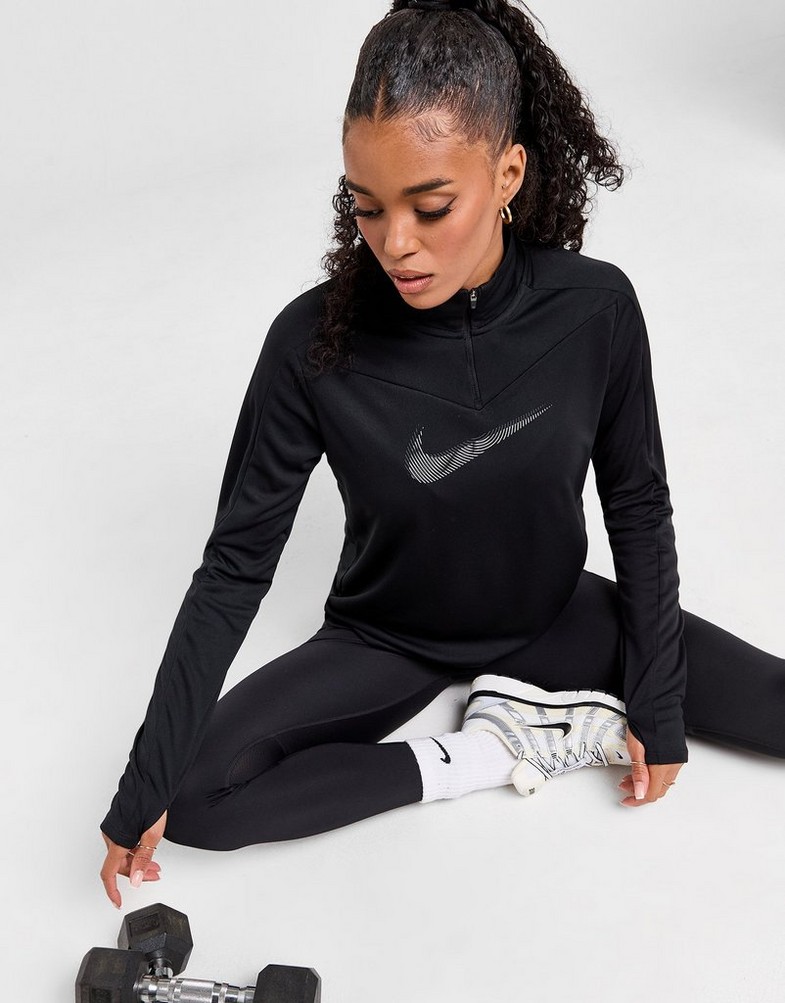 NIKE BLUZA ROZPINANA W NK DF SWOOSH HBR HZ PACER FB4687-010 | kolor ...