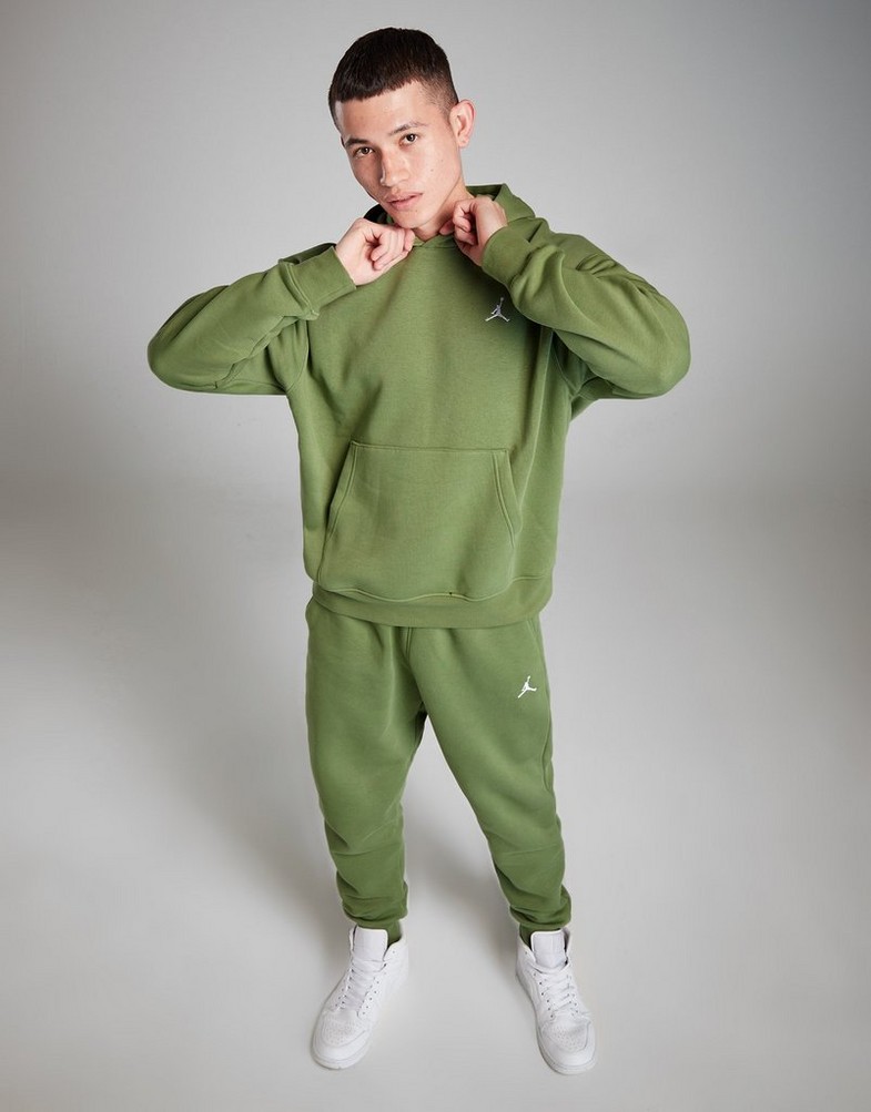 JORDAN BLUZA Z KAPTUREM M J ESS FLC PO FJ7774-340 | kolor Khaki Męskie ...