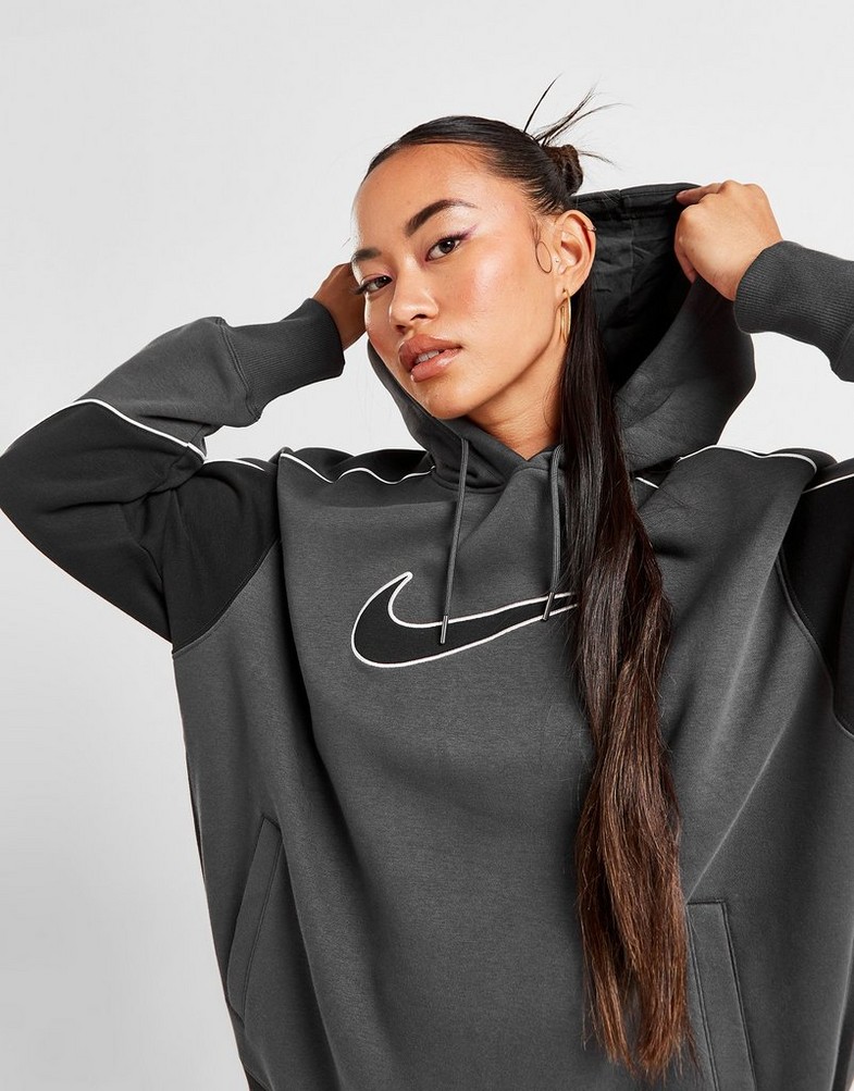 NIKE BLUZA W NSW FLC OS PO HDY SW FV5311-060 | kolor Szary Damskie ...