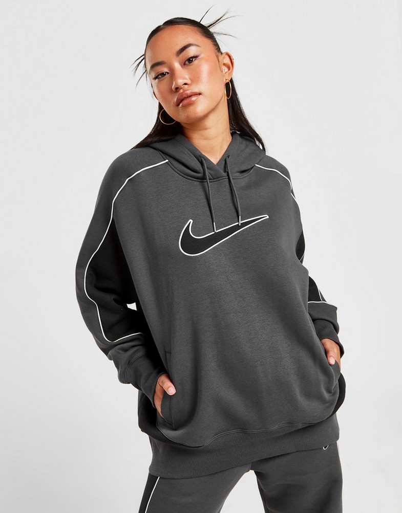 NIKE BLUZA W NSW FLC OS PO HDY SW FV5311-060 | kolor Szary Damskie ...
