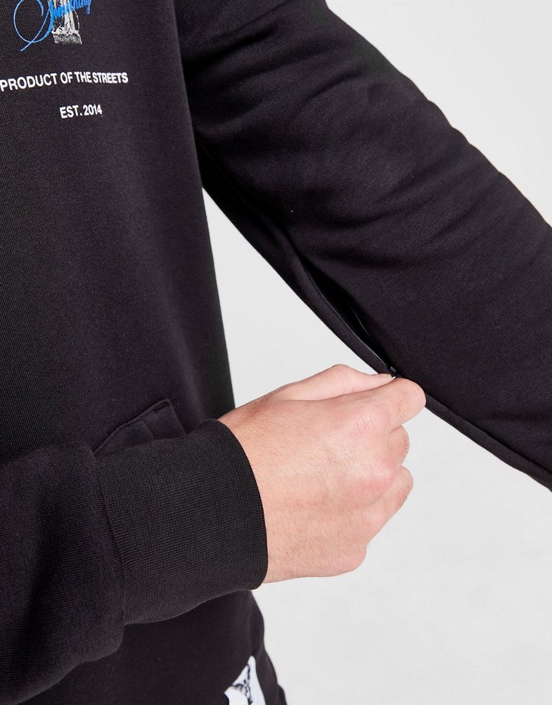 Bluze HOODRICH BLUZĂ CU GLUGĂ VITAL HD BLK HR-0423-0213 • Negru ...