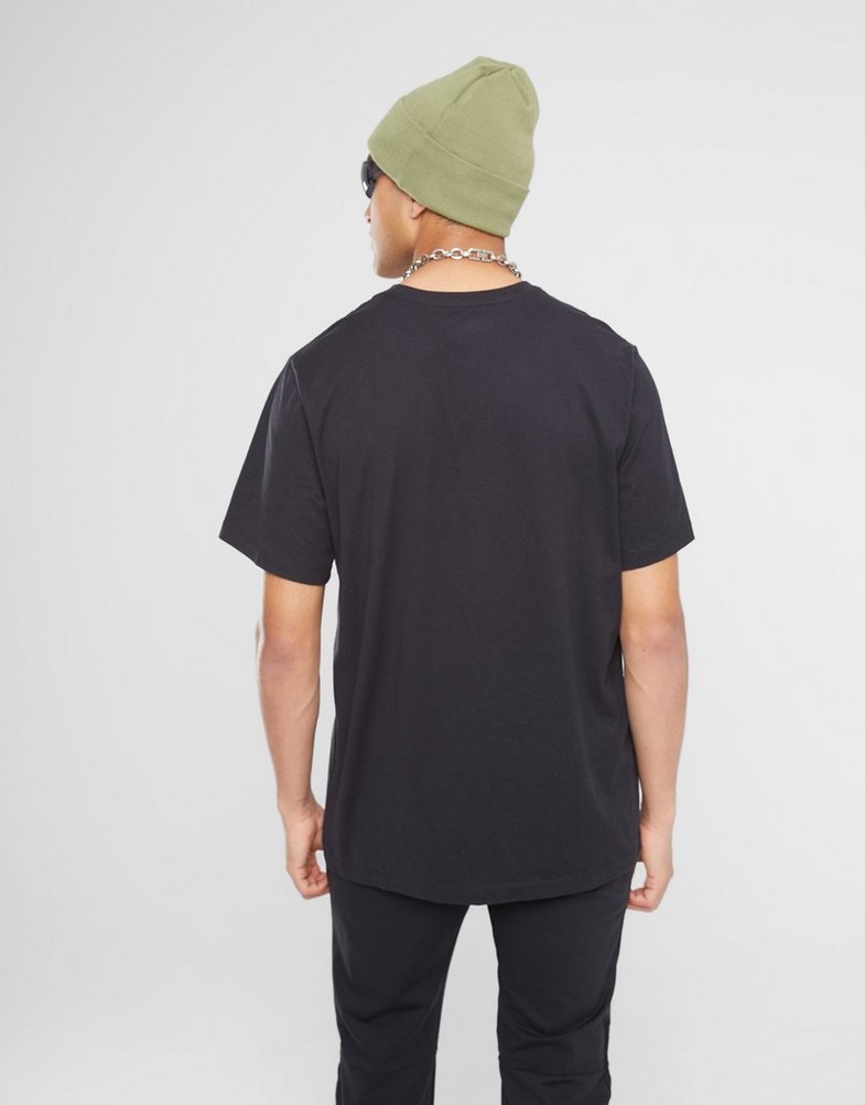 JORDAN PÓLÓ M J FLT ESS JM SS CREW FB7394-011 szín Fekete Férfi Ruházat ...