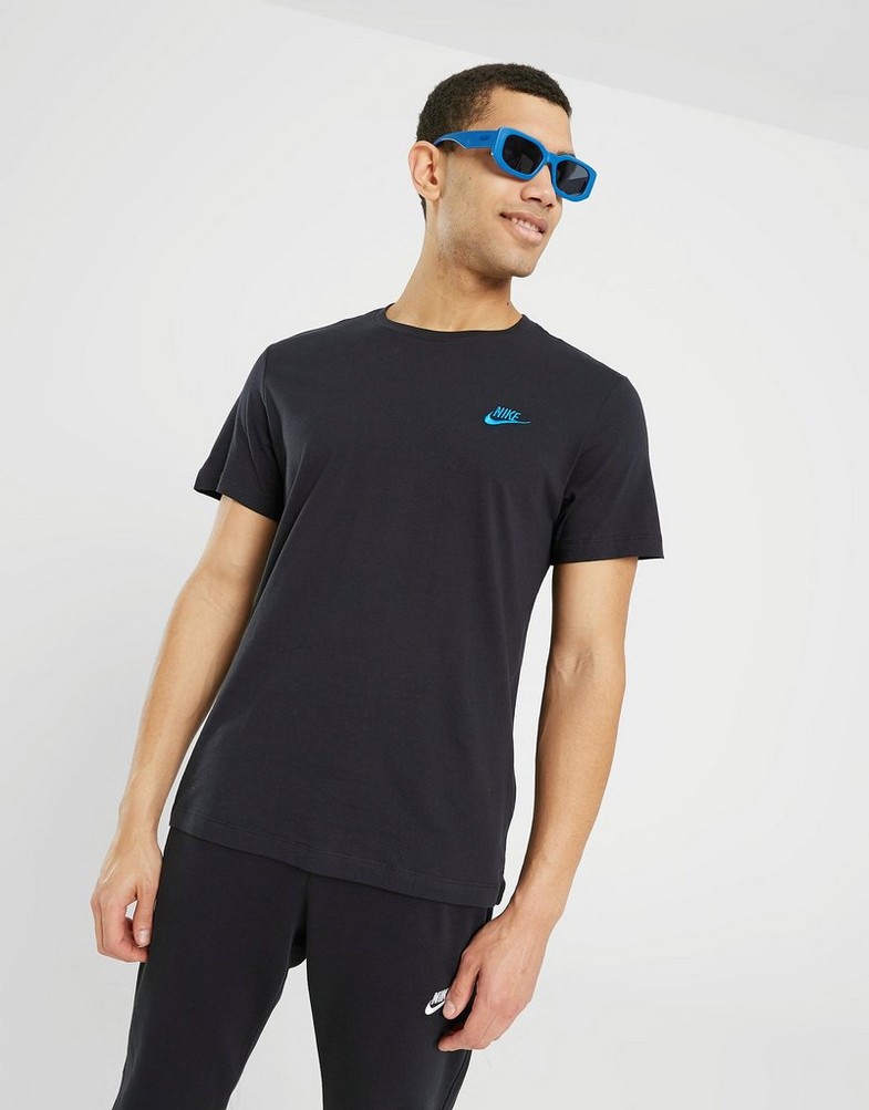 NIKE T-SHIRT CORE TEE BLK/BLU TEE FD1184-010 | kolor Czarny Męskie ...
