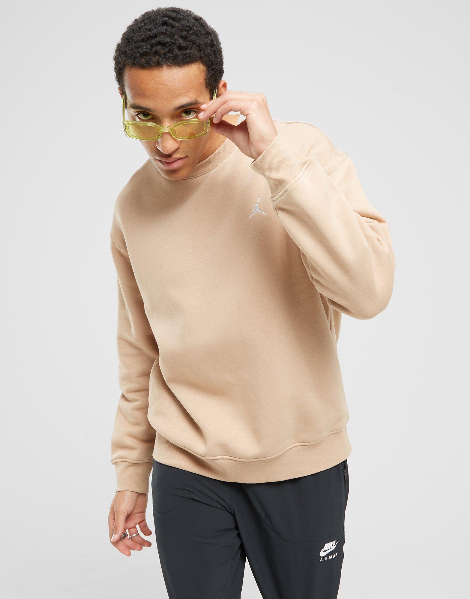 JORDAN BLUZA M J ESS FLC CREW FJ7776-200 | kolor Brązowy Męskie Ubrania ...