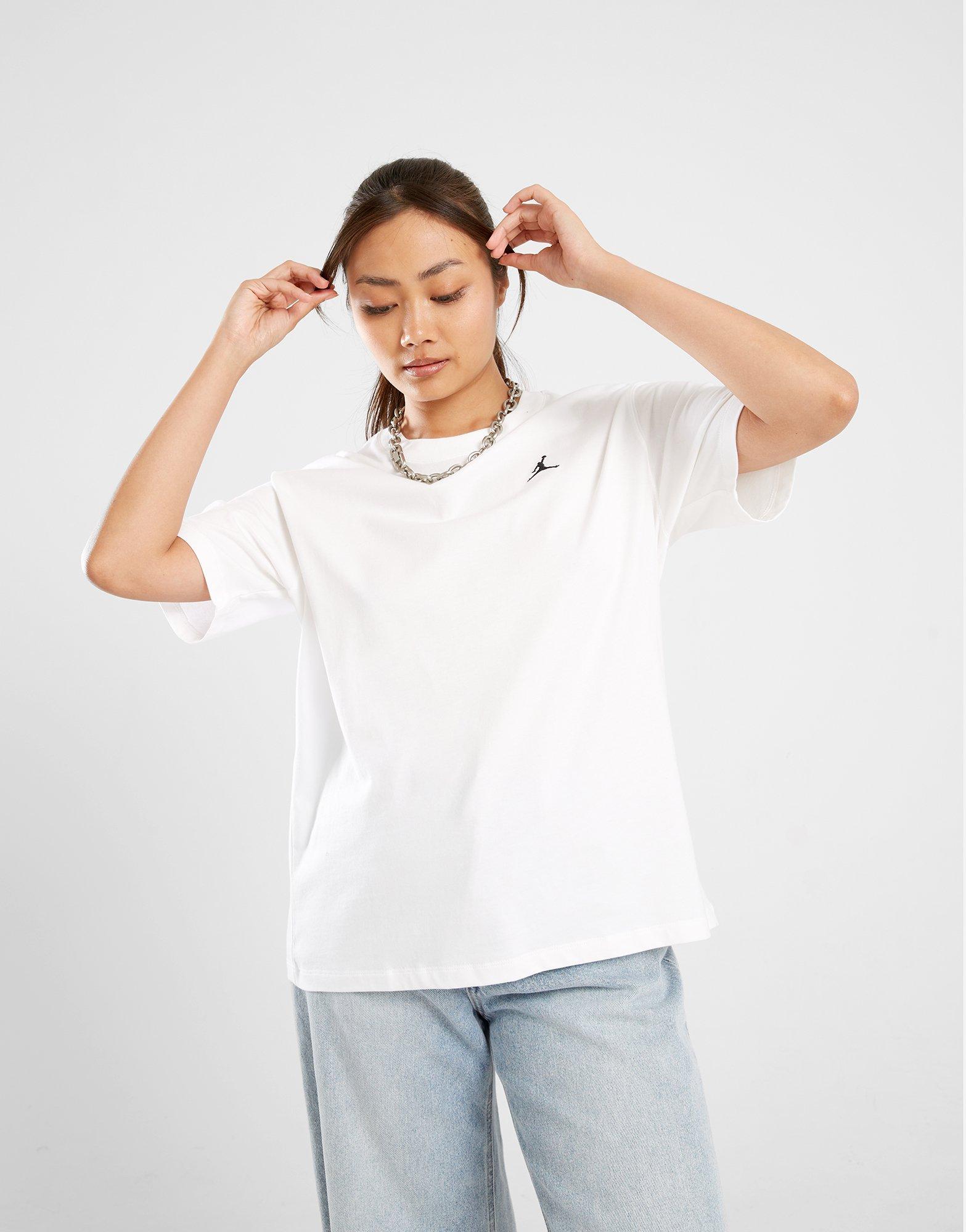 T SHIRT W JORDAN ESSEN GF TEE CORE 23 WHITE/BLACK HJ5490-100 | kolor Biały Damskie Ubrania w JD ...