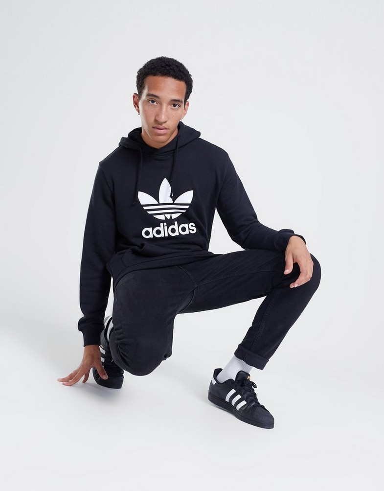 ADIDAS BLUZA Z KAPTUREM TREFOIL HOODY IM4489 | kolor Czarny Męskie ...