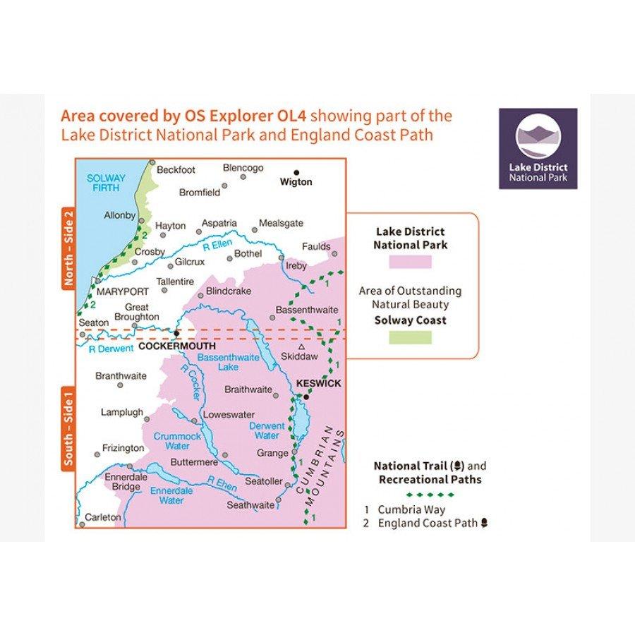 Lake District National Park Map Lake District National Park Wall Map