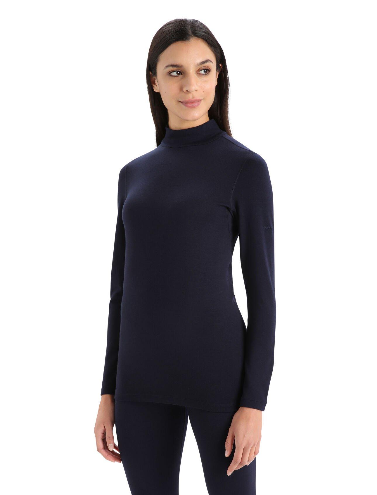 Icebreaker Women's 260 Tech LS Turtleneck - Black | Tiso