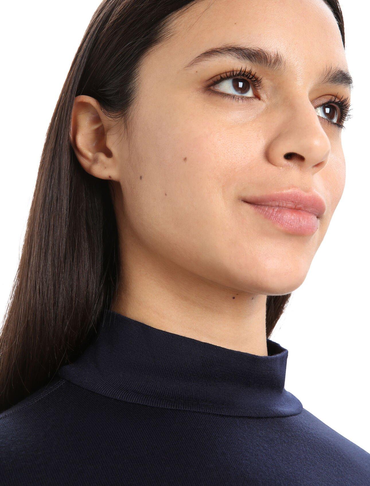 Icebreaker Women's 260 Tech LS Turtleneck - Black | Tiso