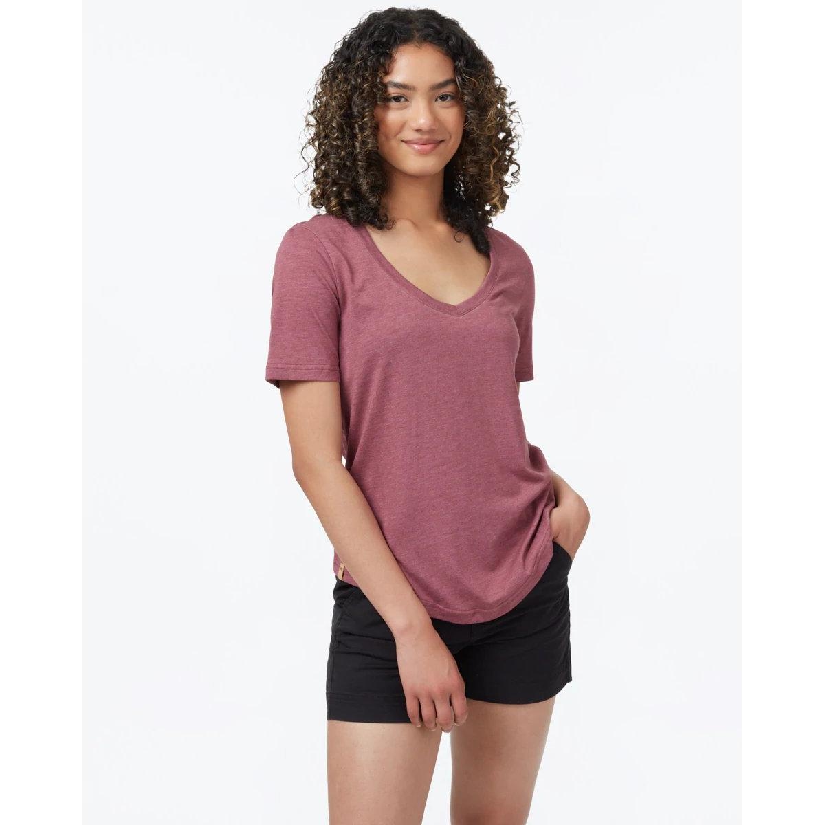 Women's Tentree Treeblend V-Neck T-Shirt | Tops & T-Shirts | George ...
