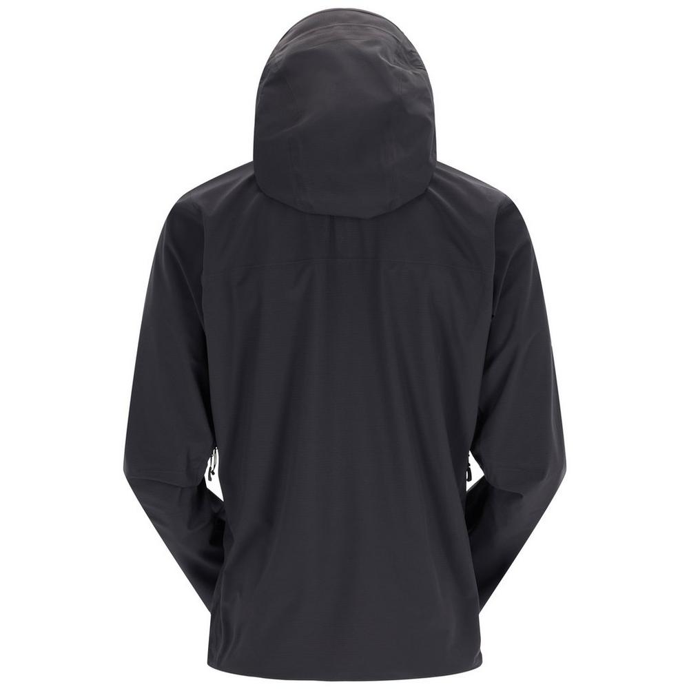 Men's Rab Firewall Jacket Black | Waterproof Jackets | George Fisher UK