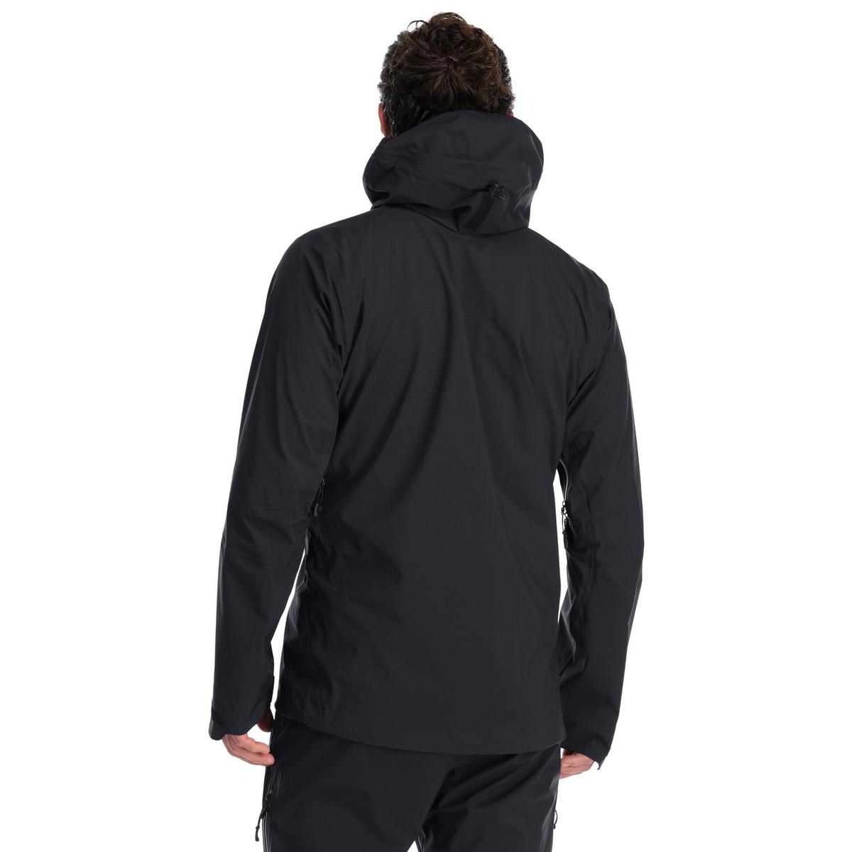 Men's Rab Firewall Jacket Black | Waterproof Jackets | George Fisher UK