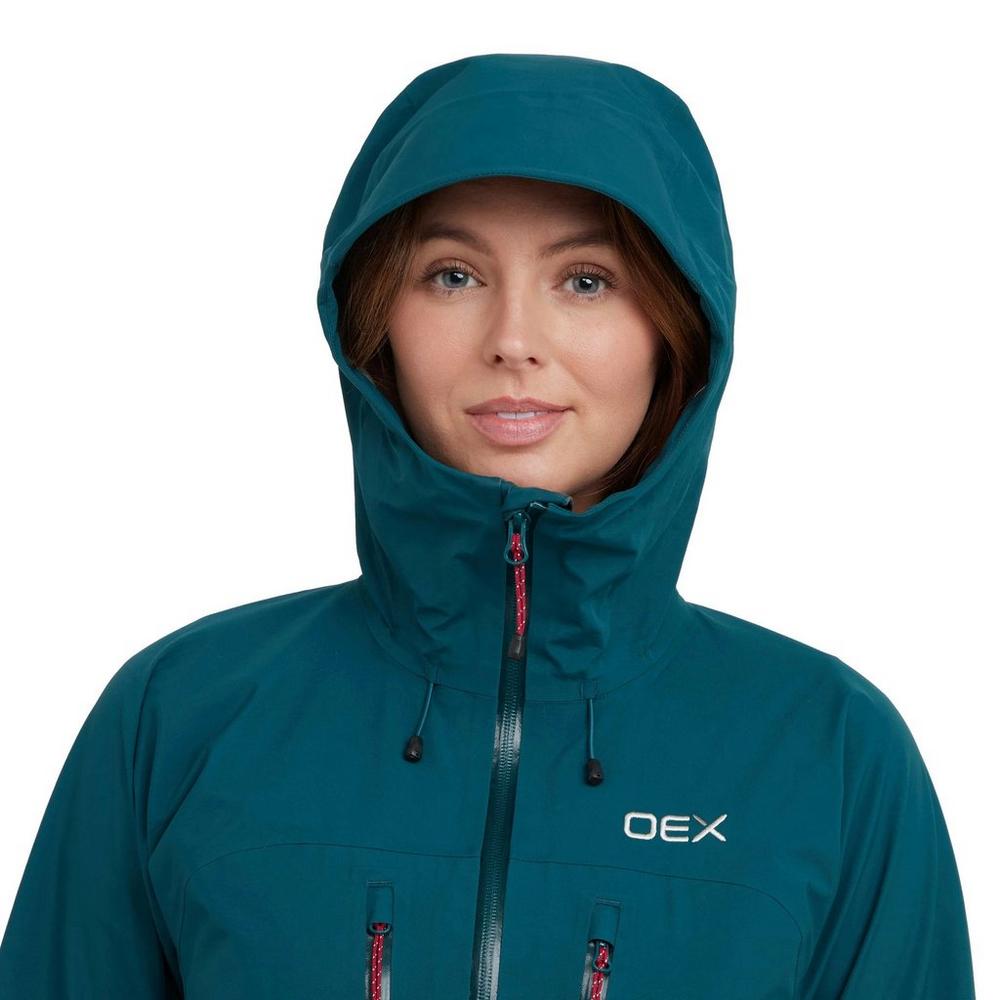OEX Women's Tirran Waterproof Jacket - Teal | Tiso