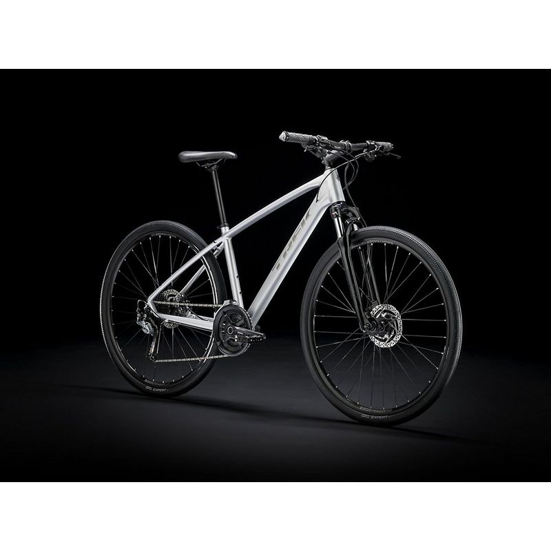 Trek Men s Dual Sport 3 Hybrid Bike 2020 Quicksilver Men s Hybrid Bikes Tiso UK
