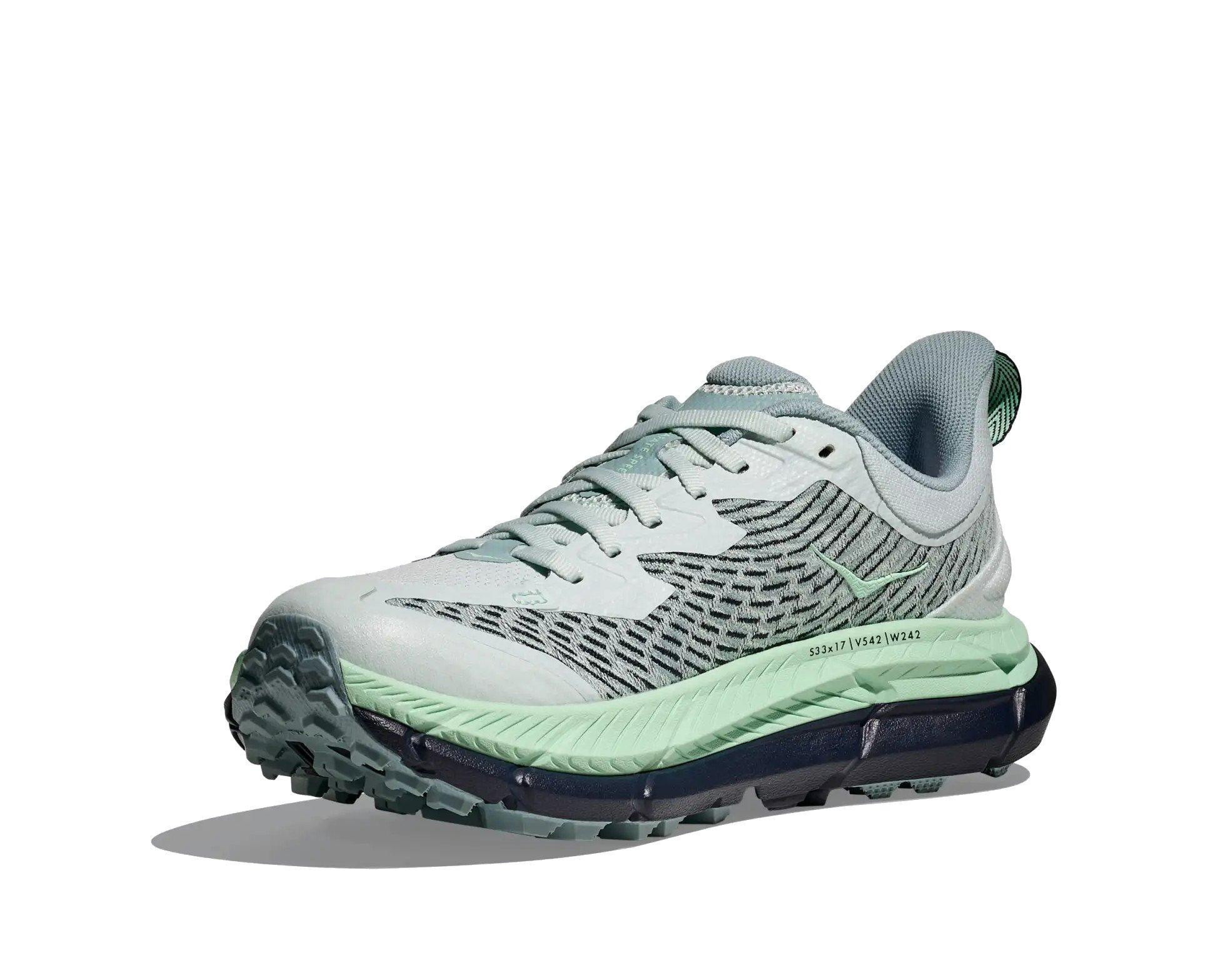 Hoka Women's Mafate Speed 4 Trail Running Trainers - Mint | Tiso