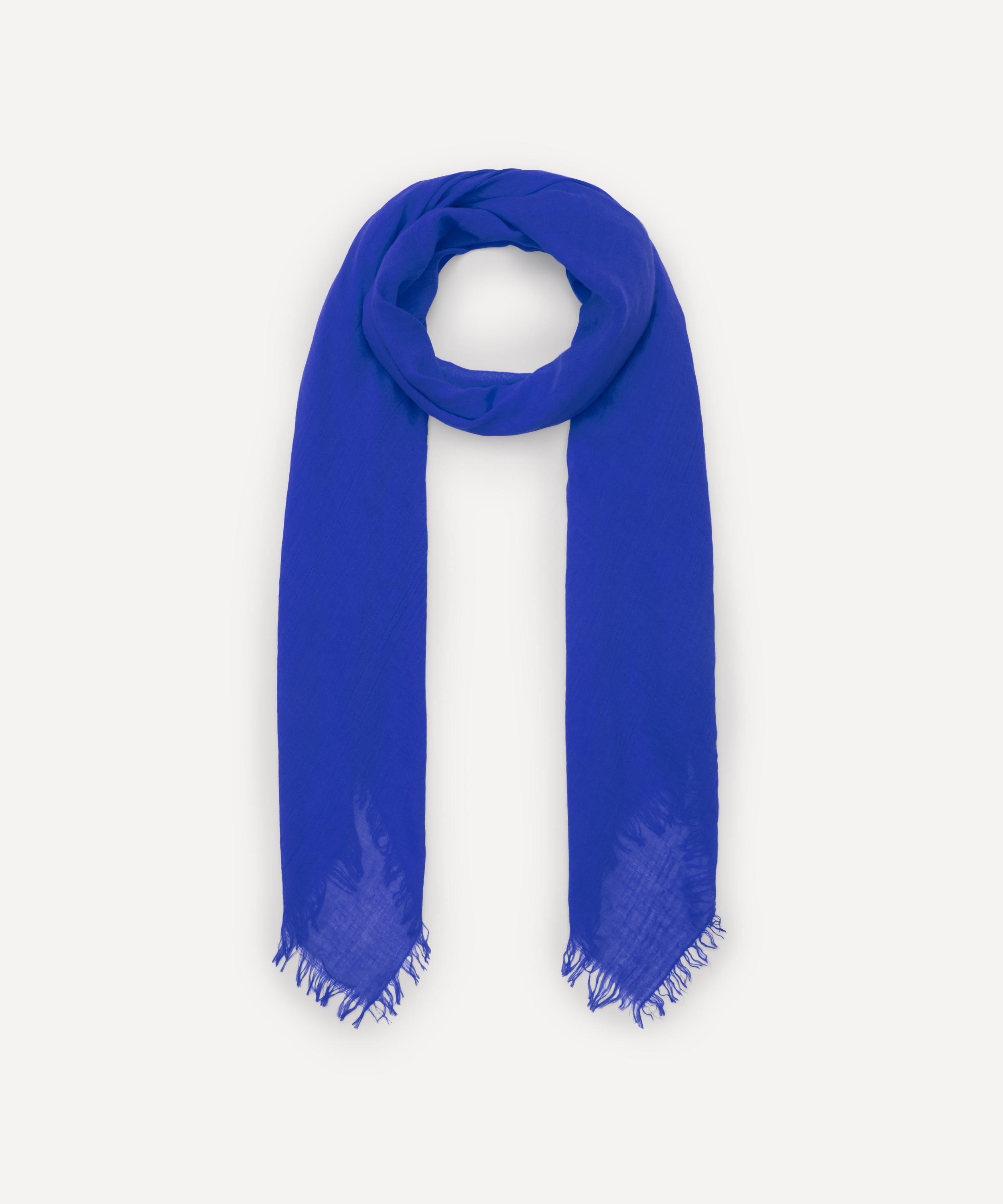 Nick Bronson Plain Woven Scarf In Blue | ModeSens