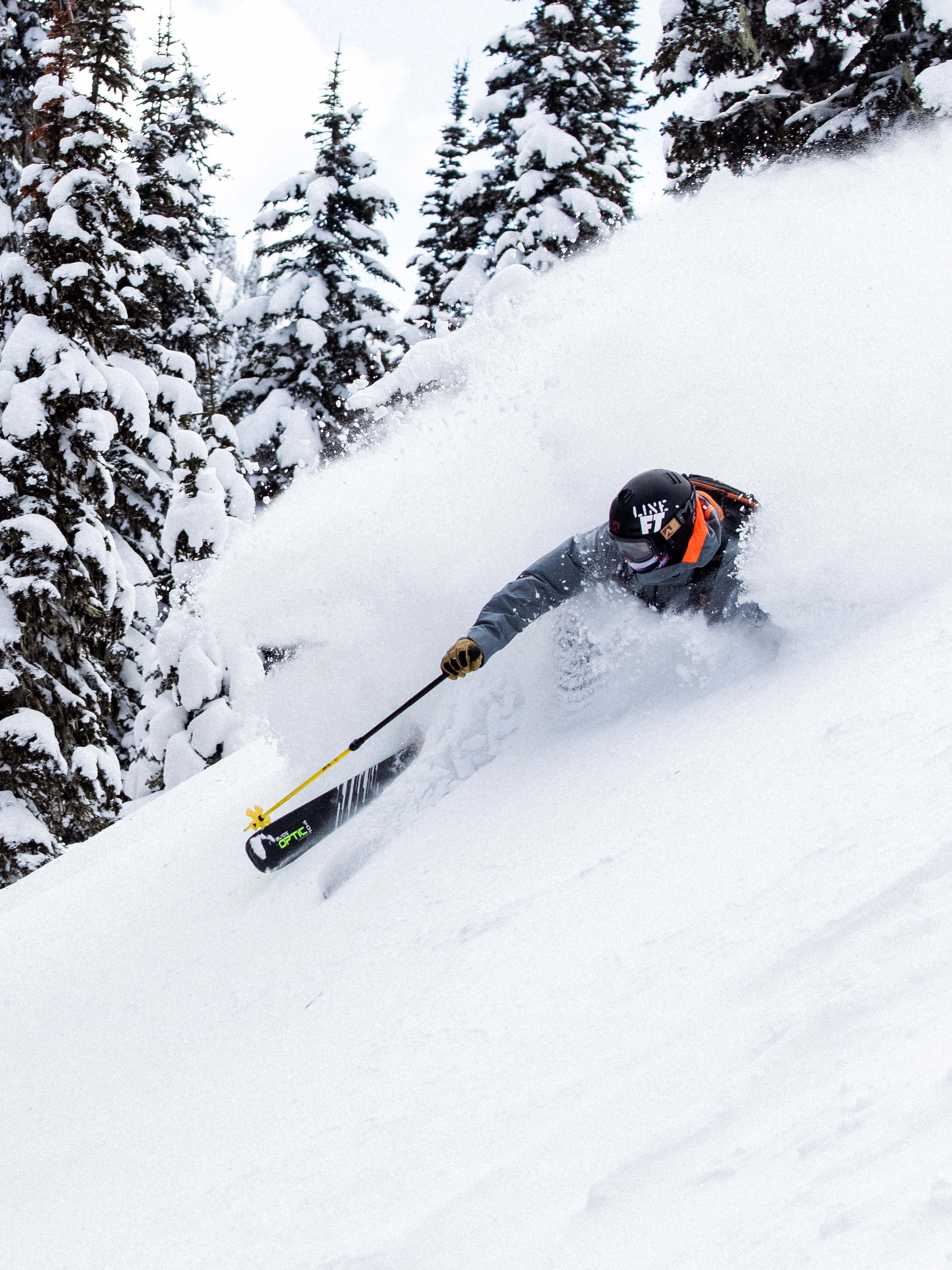 Line Skiing Wallpaper
