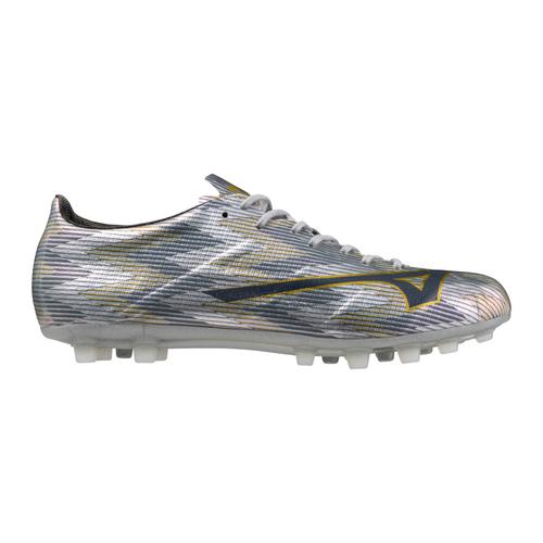 Mizuno Alpha II Japan AG Soccer Cleat, Platinum Silver Mizuno Alpha II Japan AG Soccer Cleat, Platinum Silver