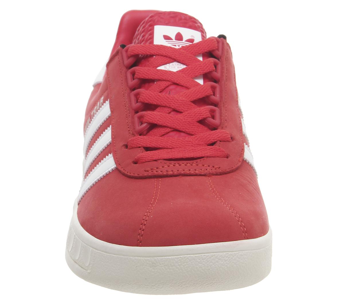 adidas Trimm Trab Trainers Active Red White Gold - His trainers