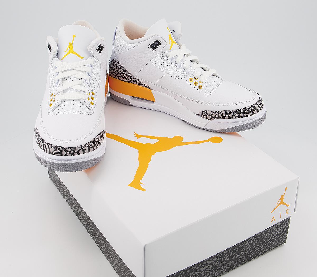 Jordan Air Jordan 3 White Black Laser Orange Cement - His trainers