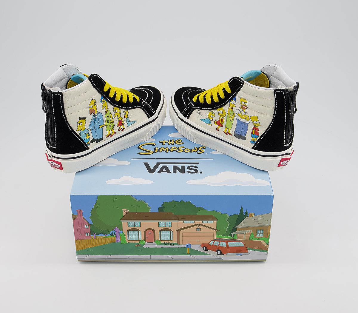 Vans Sk8 Hi Kids Trainers The Simpsons 19872020 - Unisex