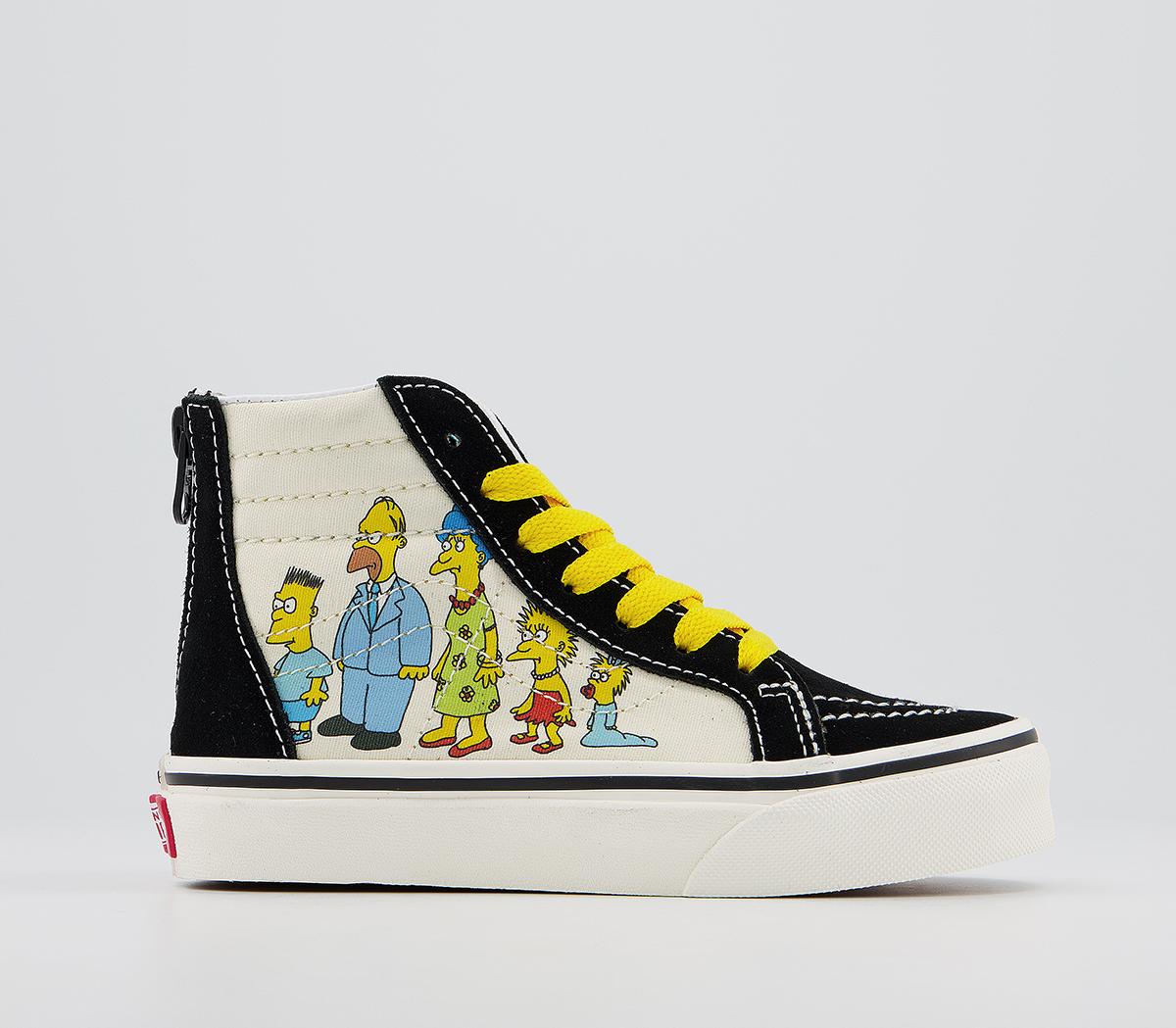 Vans Sk8 Hi Kids Trainers The Simpsons 19872020 - Unisex