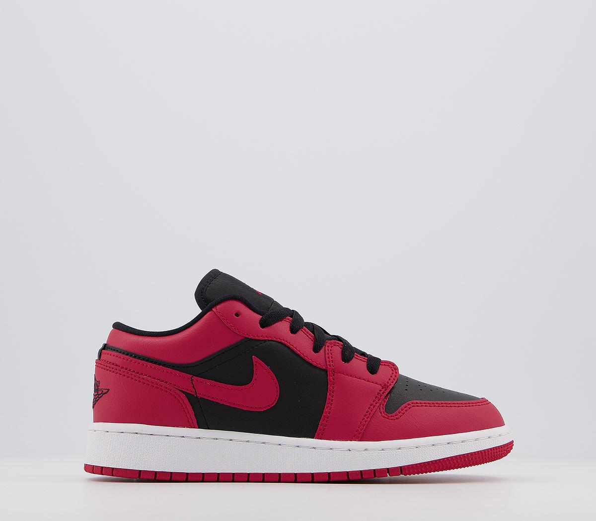 Jordan Air Jordan 1 Low Gs Trainers Gym Red Black White - Hers trainers