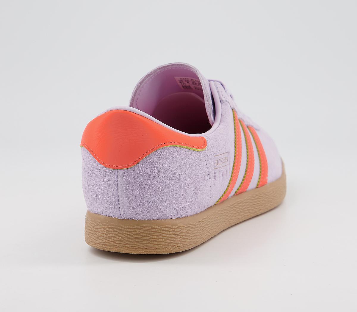 adidas Stadt Trainers Purple Tint Signal Coral Shock Yellow - Unisex Sports