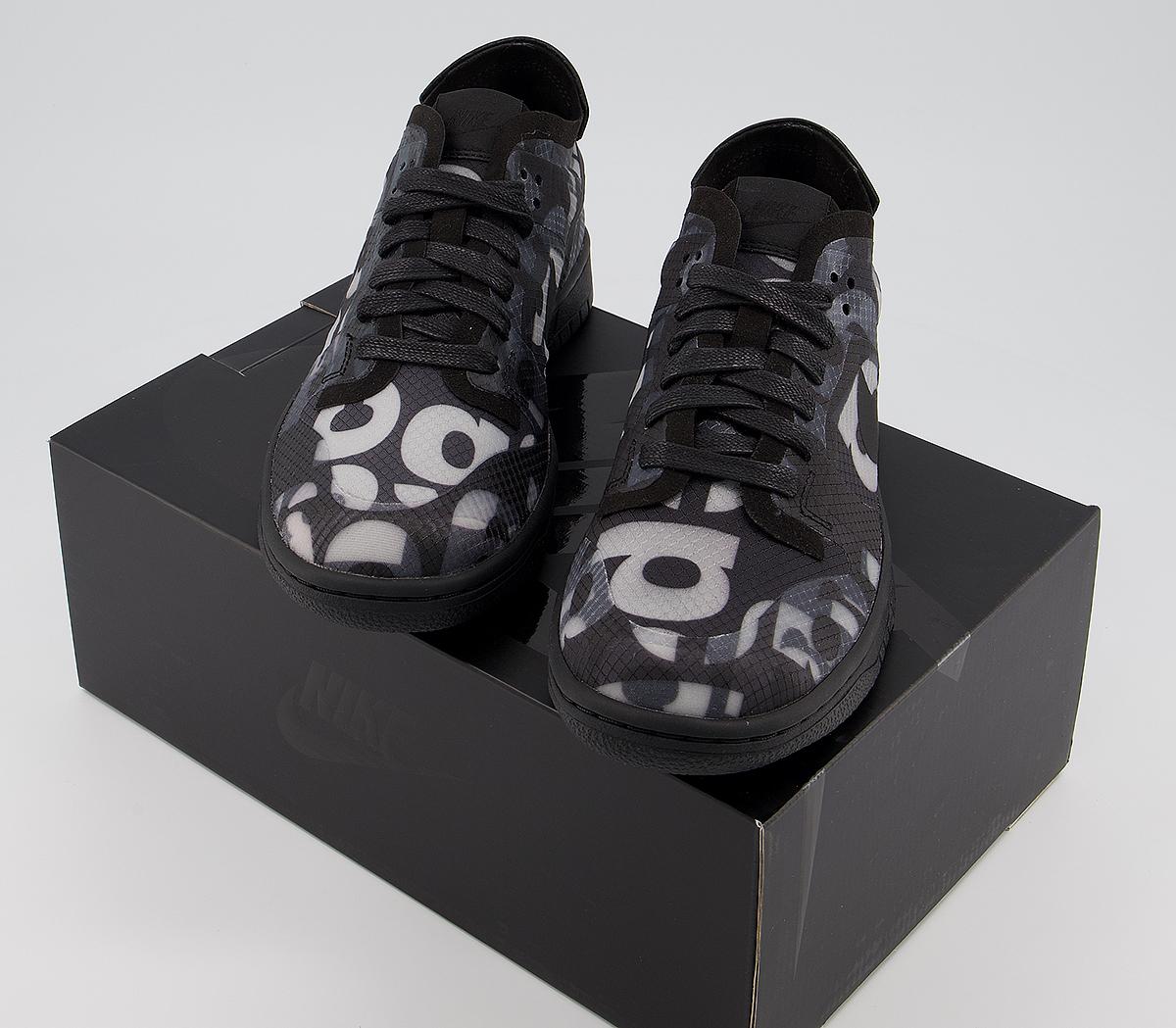 Comme Des Garcons Cdg Dunk Trainers Black Logo Transparent F - Unisex ...