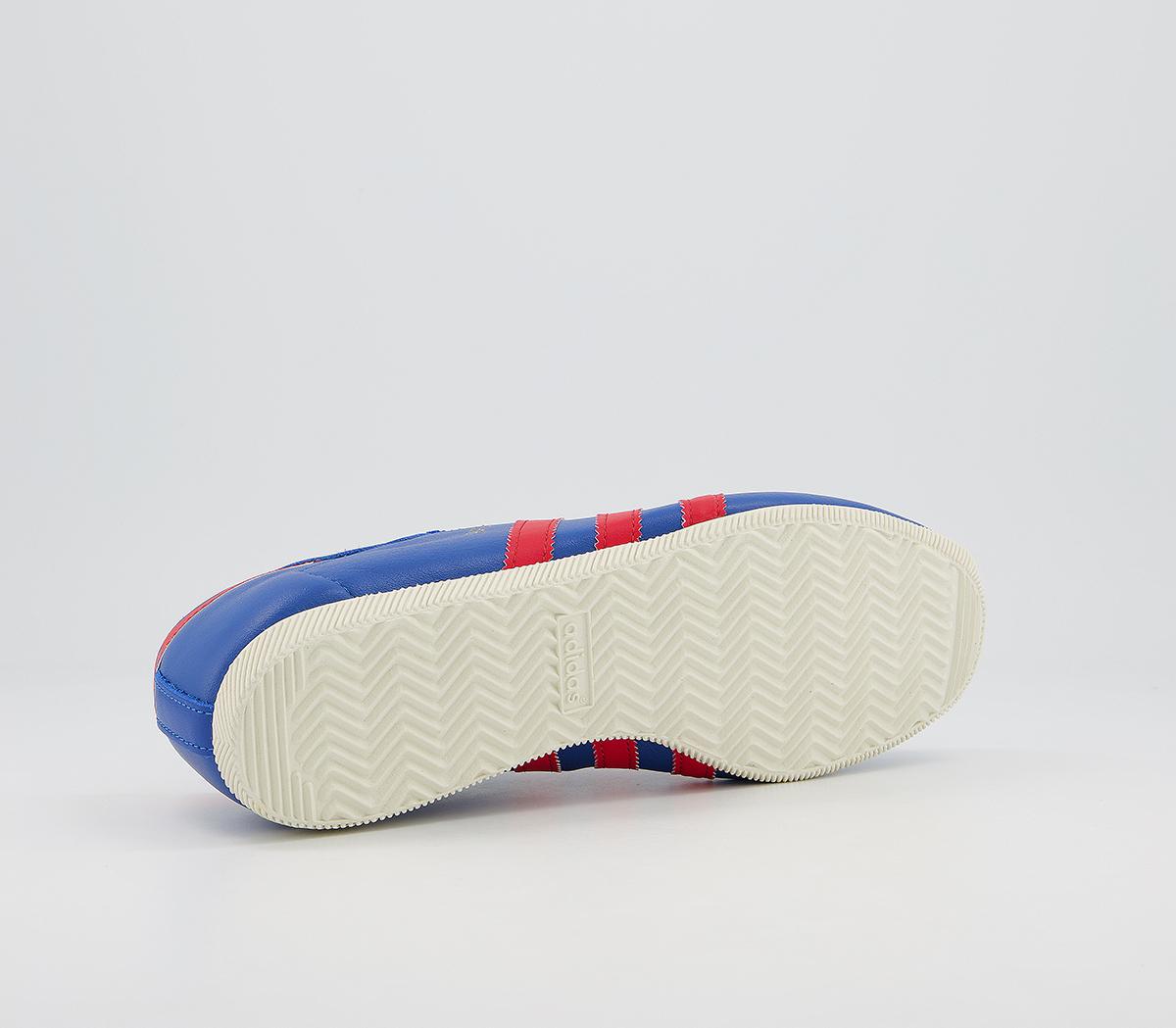 adidas Paris Trainers Lush Blue Lush Red Off White - His trainers