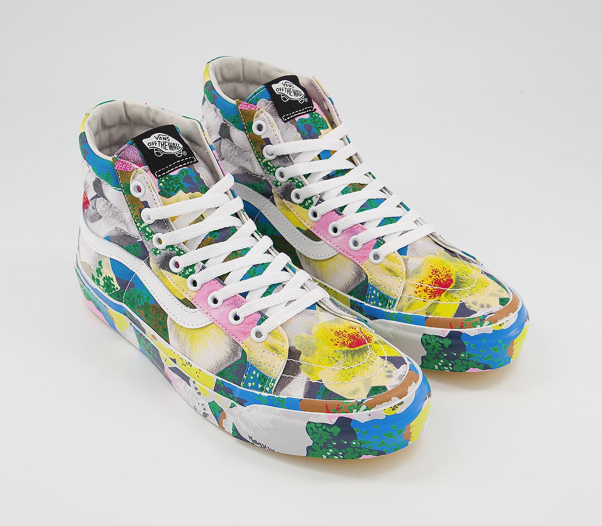 Vans x KENZO Og Sk8 Hi Lx Kenzo Floral Yellow True White - Unisex Sports