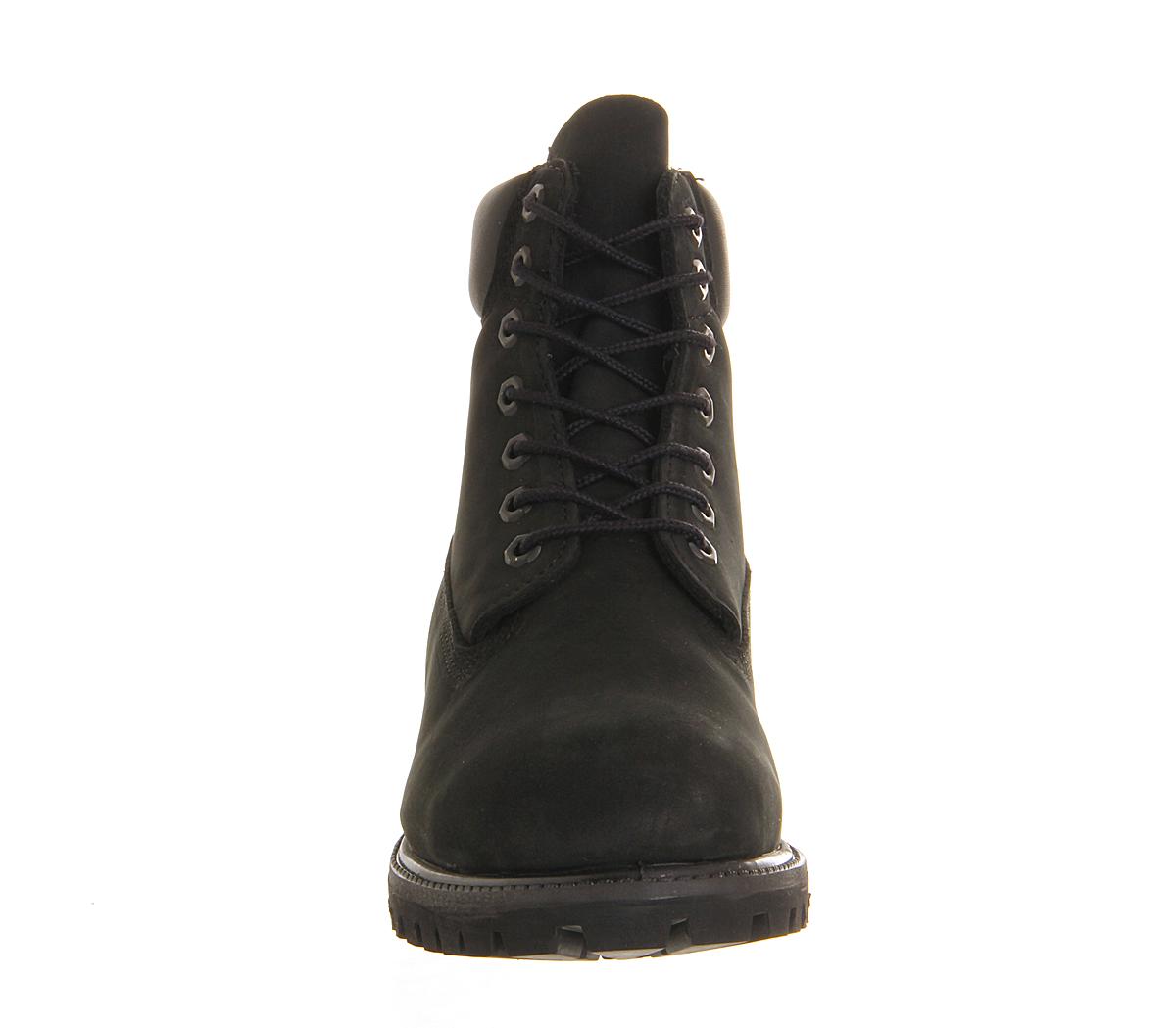 Timberland 6 Inch Buck Boots Black Nubuck - Boots