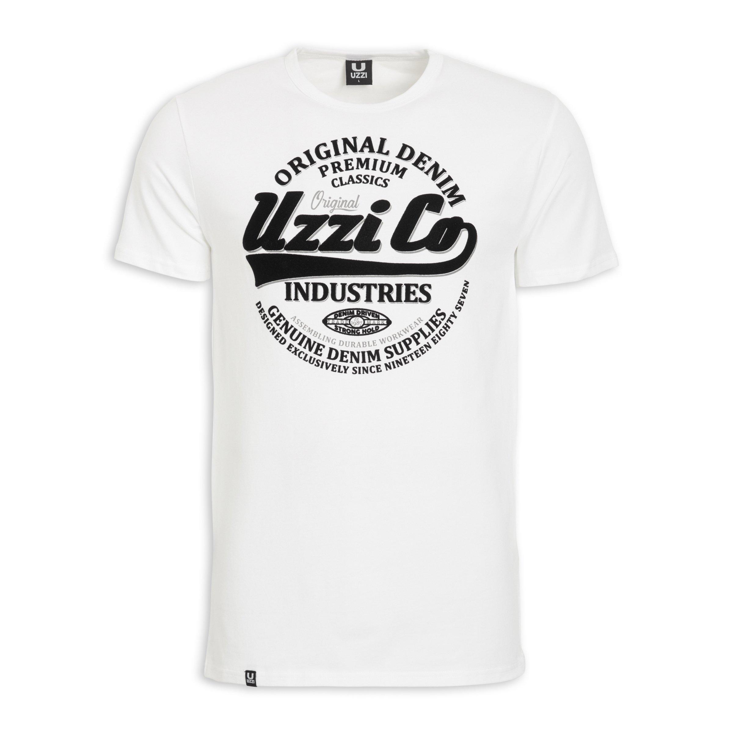 Buy UZZI White Crew Neck Tee Online | Truworths